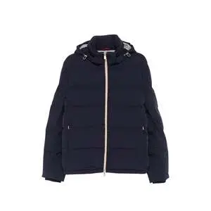 Brunello Cucinelli Jackets Hooded Jackets - Blue