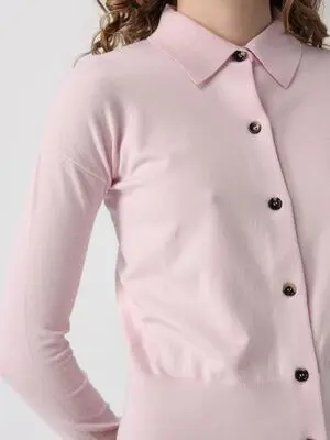 Max Mara Polo Cardigan In Virgin Wool