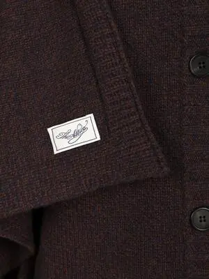 Attico Cardigan With Draped Details - Brown