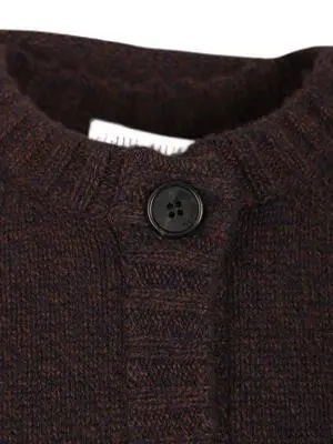 Attico Cardigan With Draped Details - Brown
