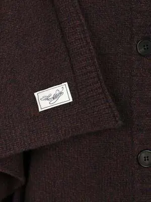 Attico Draped Cardigan - Brown