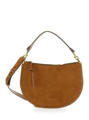 Isabel Marant Étoile Louise' Brown Shoulder Bag With Removable Strap In Suede For - Multicolor