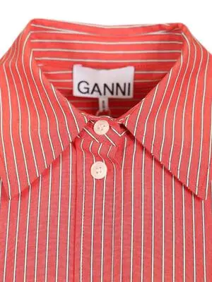 GANNI Oxford Shirt - Red