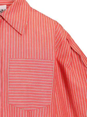 GANNI Oxford Shirt - Red