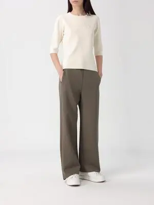 Max Mara Basic Crew Neck Sweater With Logo