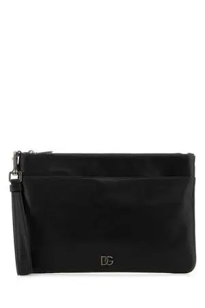 Dolce & Gabbana Leather Clutch - Black