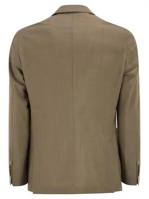 BOSS Double-breasted Blazer In Virgin Wool