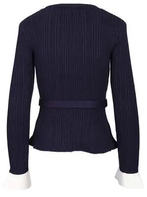 SELF-PORTRAIT Ribbed Cardigan