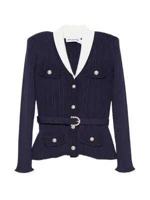 SELF-PORTRAIT Ribbed Cardigan
