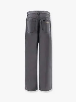 Miu Miu Grey Light Denim Trousers - Multicolor