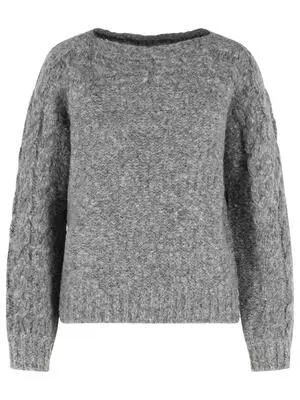 Isabel Marant Étoile Ponara' Grey Virgin Wool Blend Sweater - Gray