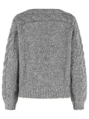 Isabel Marant Étoile Ponara' Grey Virgin Wool Blend Sweater