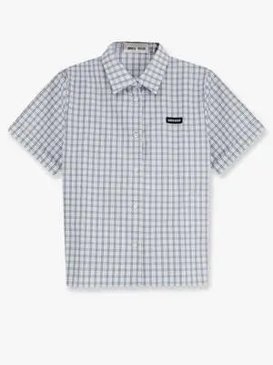 Miu Miu Madras Cotton Shirt - Multicolor