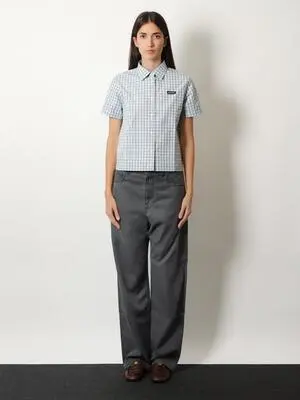 Miu Miu Madras Cotton Shirt