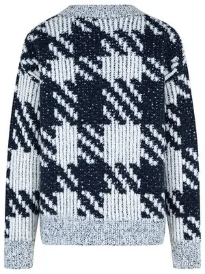 Dries Van Noten And Navy 'macao' Wool And Alpaca Sweater