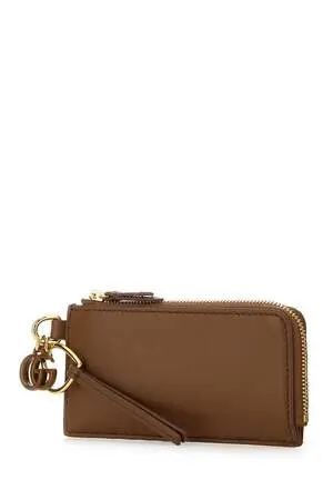 Gucci Caramel Leather Card Holder