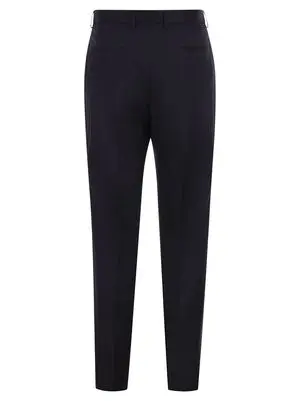 BOSS Slim Fit Trousers In Virgin Wool Serge