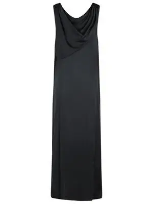 MAISON MARGIELA Silk Blend Maxi Dress - Black