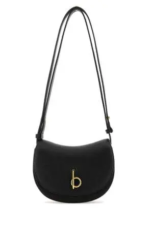 Burberry Leather Mini Rocking Horse Shoulder Bag - Black