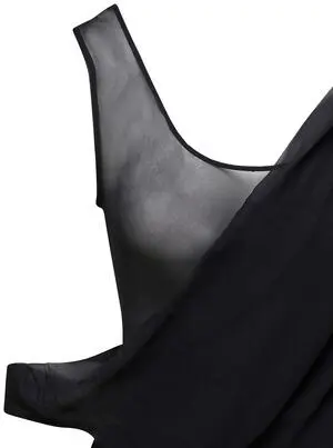 Christopher Esber Silk Draped Neckline Relaxed Dress - Multicolor