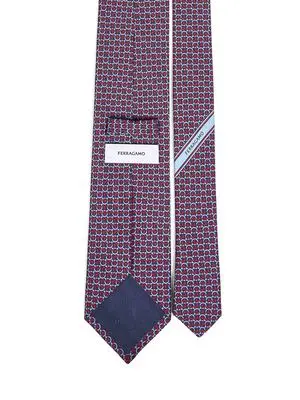 FERRAGAMO Silk Twill Neck Tie - Multicolor