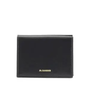 JIL SANDER Leather Mini Wallet - Black