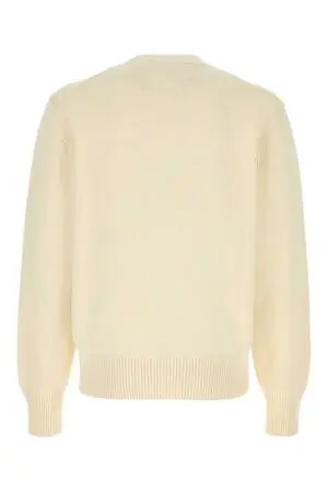 JIL SANDER Ivory Cotton Sweater - White