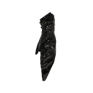 Rick Owens Sequin Embellished One-shoulder Evening Dress - Black
