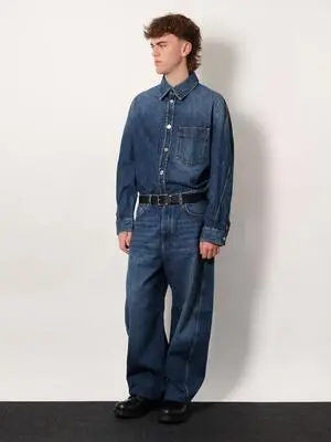 Givenchy Twisted Stone-washed Denim Jeans