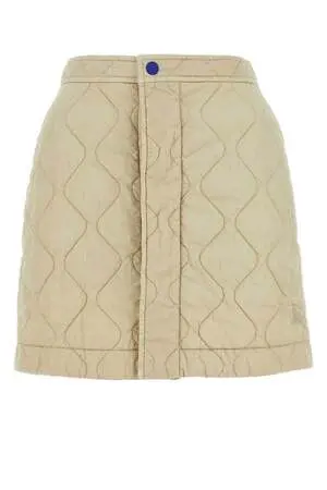 Burberry Quilted Nylon Mini Skirt - Brown
