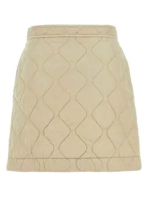 Burberry Quilted Nylon Mini Skirt - Brown