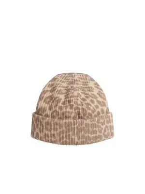 GANNI Leo' Multicoloured Wool Blend Beanie - Multicolor