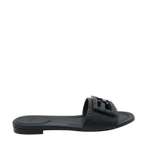 Fendi Baguette Slides - Black