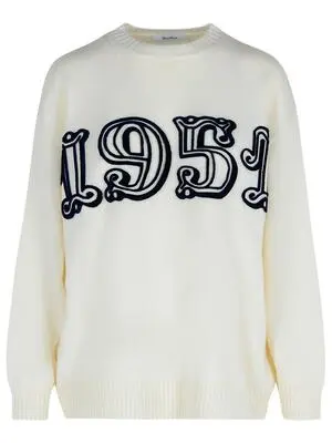 Max Mara Off-white Wool And Cashmere 'fido' Sweater - Cream