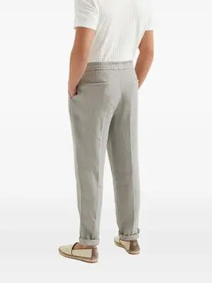 Brunello Cucinelli Tapered Trousers With Drawstring