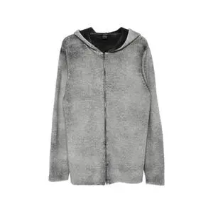 Avant Toi Cashmere Merino Hooded Cardigan - Gray