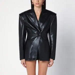 Andamane Leatherette Ottavia Jacket - Black