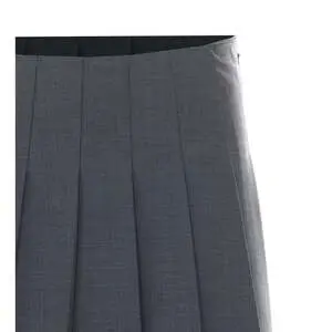 SELF-PORTRAIT Pleated Mini Skirt - Gray