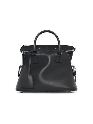 MAISON MARGIELA 5ac Soft' Dark Grey Leather Mini Bag - Gray
