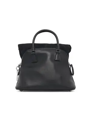 MAISON MARGIELA 5ac Soft' Dark Grey Leather Mini Bag - Gray