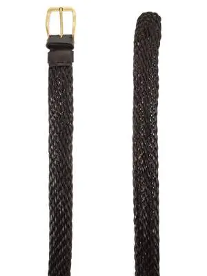 Brunello Cucinelli Braided Calfskin Belt