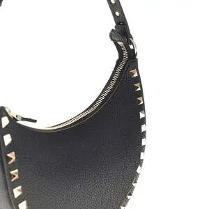 Valentino Garavani Grain Leather Mini 'rockstud' Hobo Bag
