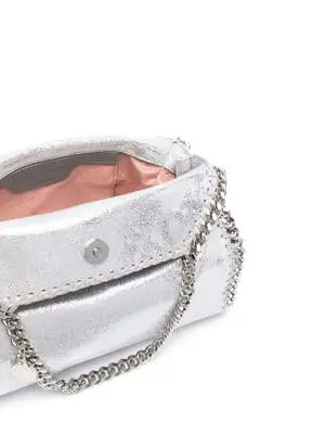Stella McCartney Falabella Tote Bag With Metallic Finish - Silver