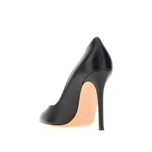GIANVITO ROSSI Nappa Leather Pumps - Black