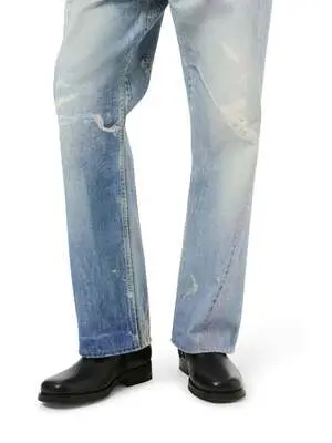 Our Legacy Third Cut Cotton Jeans With Digital Print - Multicolor