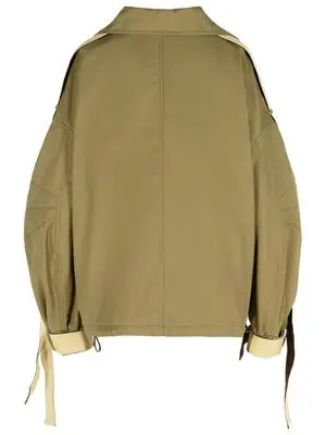 Attico Cotton Blend Jacket - Green