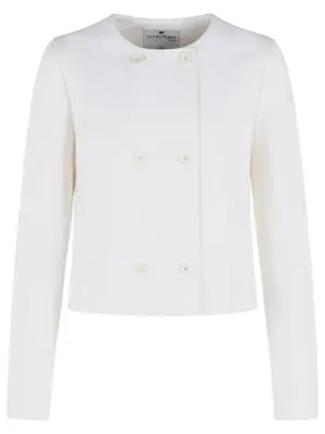COURREGES Wool Blend Jacket - White