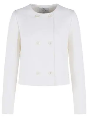 COURREGES Wool Blend Jacket - White