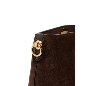 Dolce & Gabbana Suede Cross Body Bag - Brown