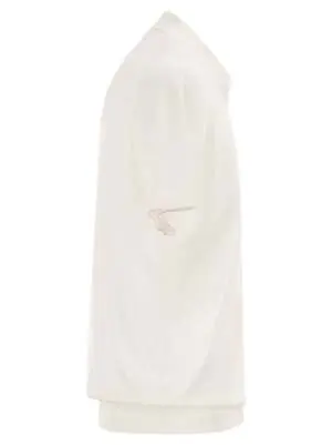 Brunello Cucinelli Cotton Polo Style Sweater - White